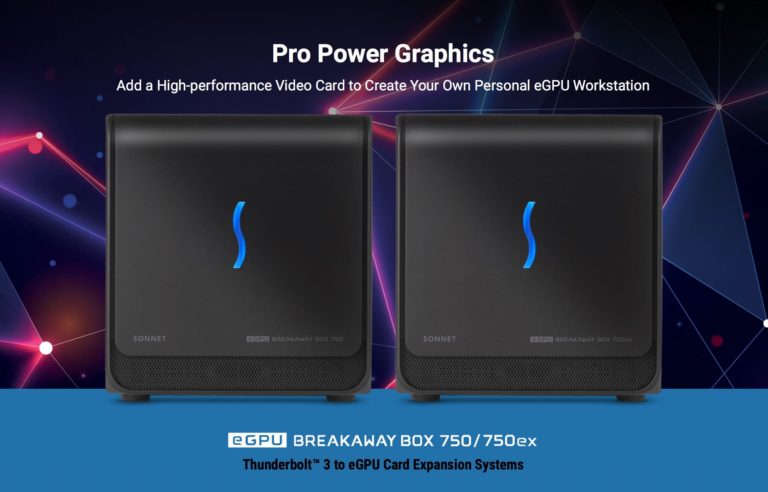 Sonnet、ハイパワーのeGPU拡張システム「eGPU Breakaway Box 750/750ex」発売 | APPLE LINKAGE
