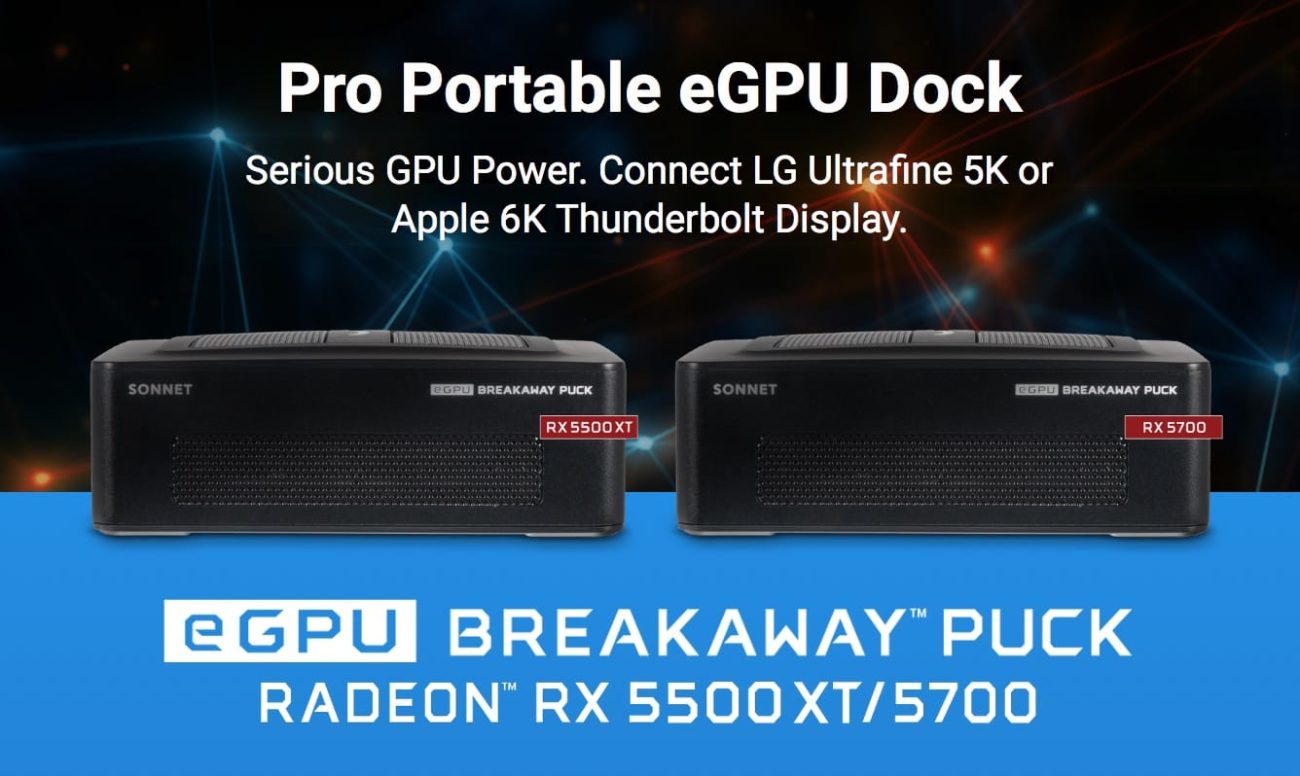 Sonnet、Radeon RX 5000シリーズ搭載のポータブルeGPUドック発売 | APPLE LINKAGE